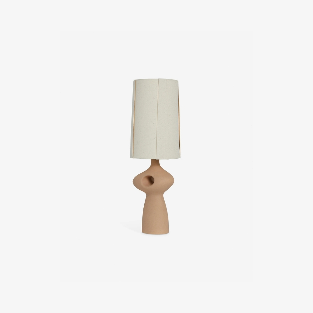 Pryssa Sculptural Cut out Table Lamp | Modern Boho Lighting for Living Room